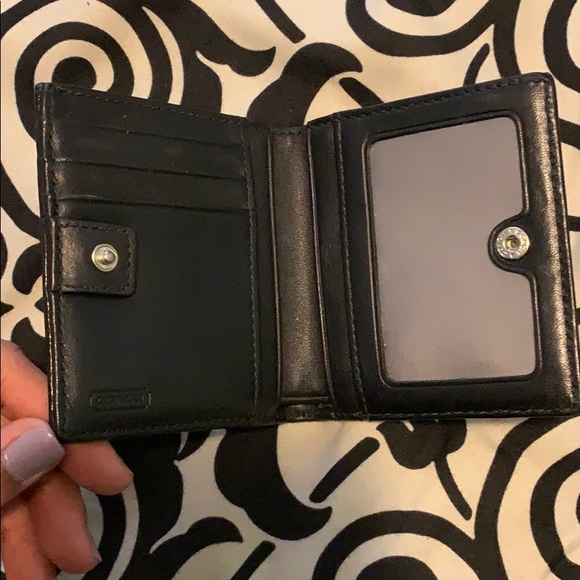 Coach | Bags | Coach Wallet With Classic Logo In Black | Poshmark